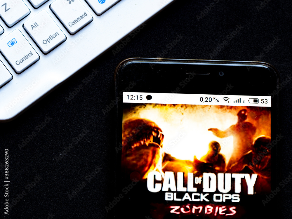 In this photo illustration a Call of Duty: Black Ops Zombies. appliance ...