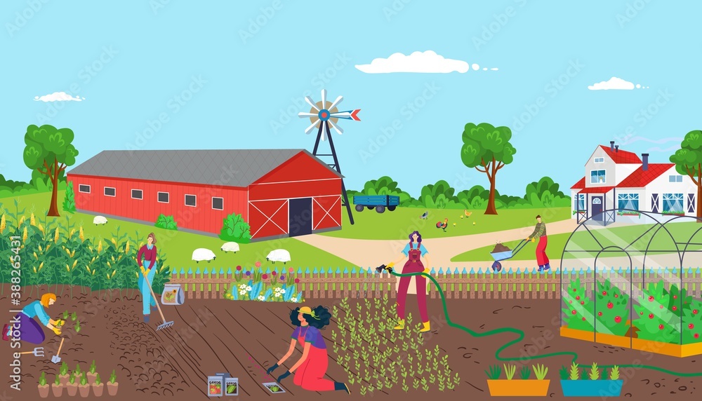 Farm Community Clipart