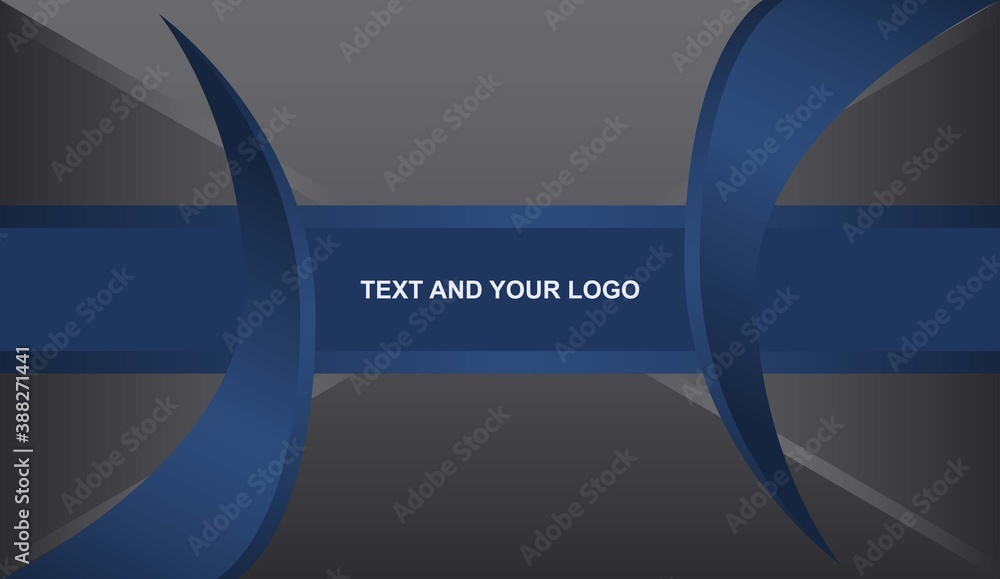 Channel Banner Template with Lines and Shapes Stock Vector | Adobe Stock