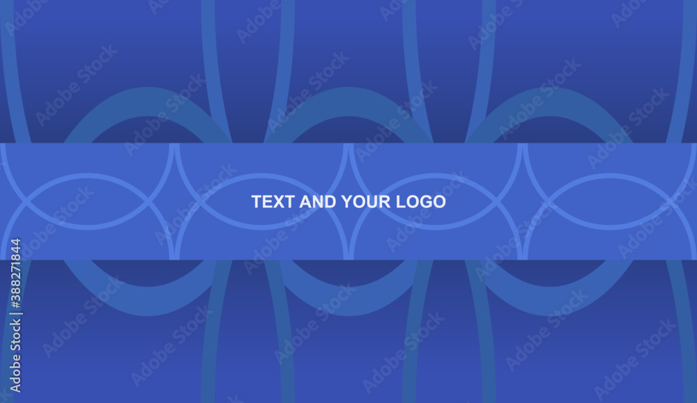 Channel Banner Template with Lines and Shapes Stock Vector | Adobe Stock