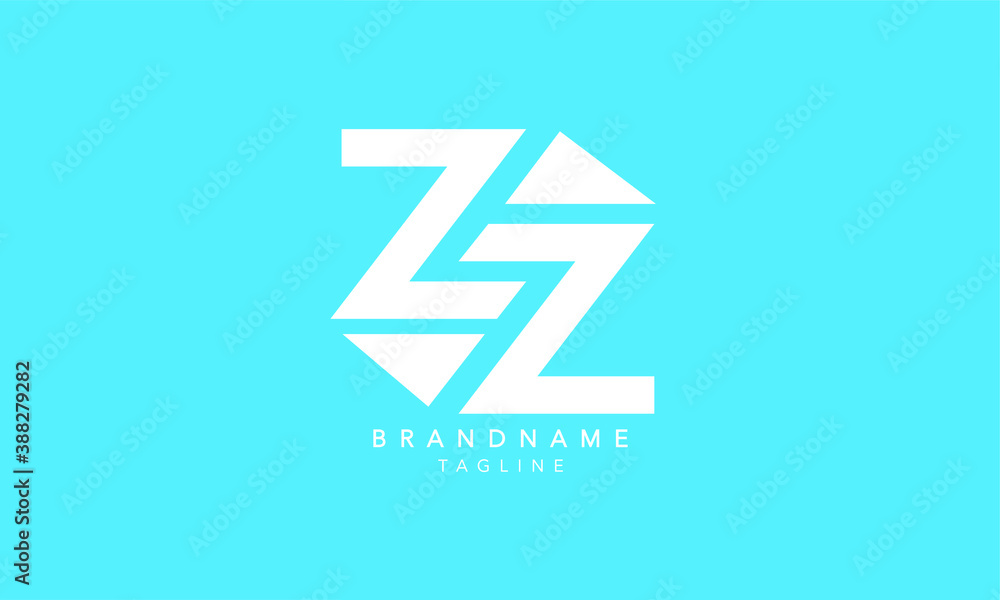 Alphabet letters Initials Monogram logo ZZ, Z Stock Vector | Adobe Stock