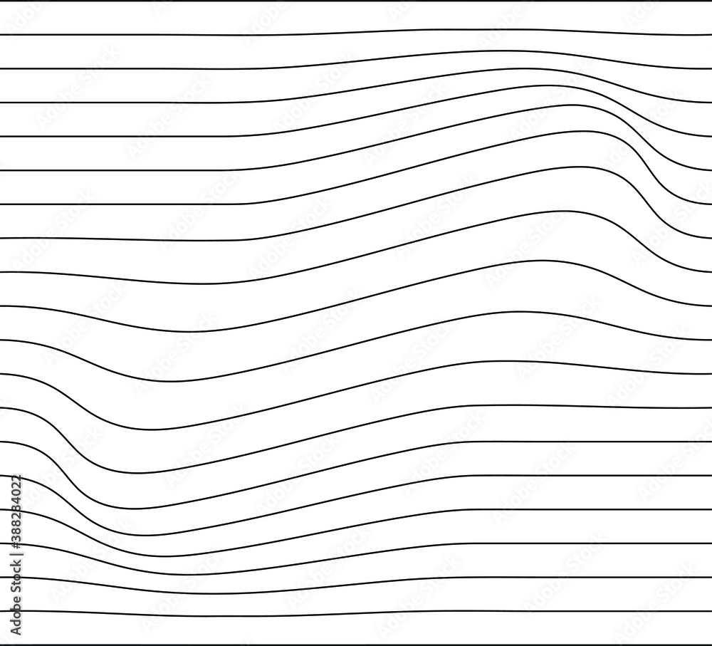 Distorted grid pattern. Technology, science, game background. Black and ...