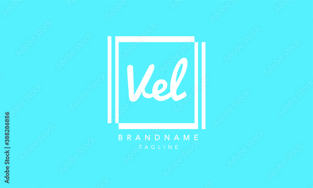 Alphabet letters Initials Monogram logo VEL, VE, EL Stock Vector ...