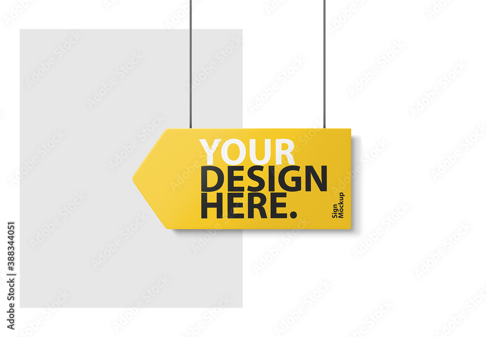 Discount Sign Mockup Stock Template | Adobe Stock