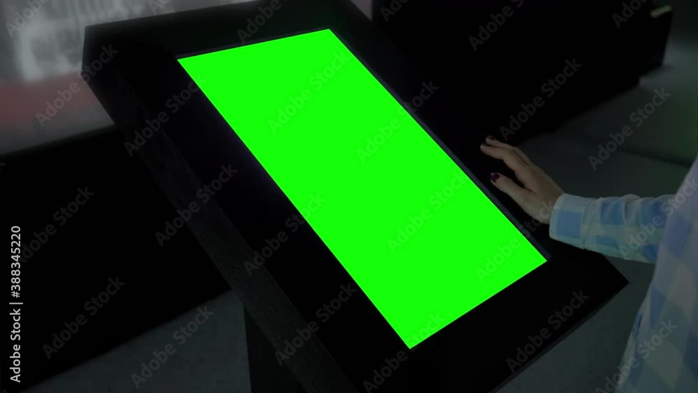 Green screen, futuristic, mockup, science, copyspace, template, chroma ...