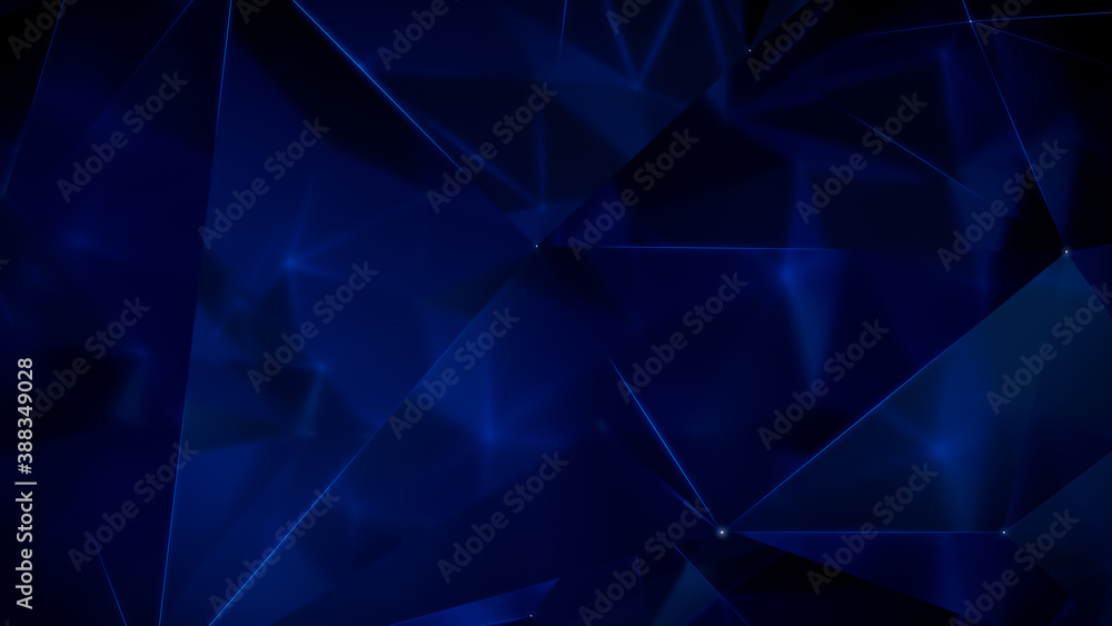 Futuristic, High Tech, blue background, with network lines conveying a ...