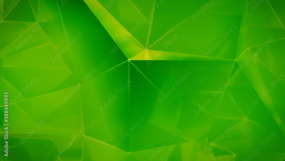 Futuristic, High Tech, green and yellow background, with network lines ...
