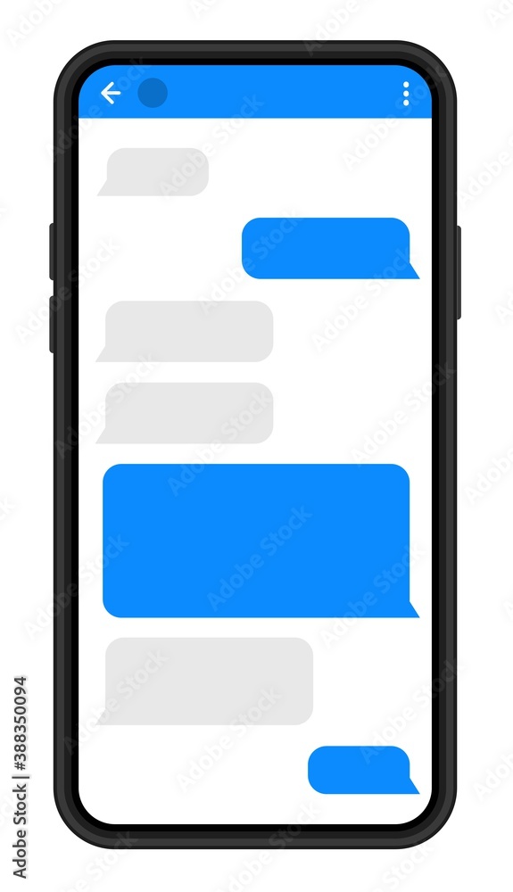 Message bubbles. SmartPhone chatting sms template bubbles. Social media ...