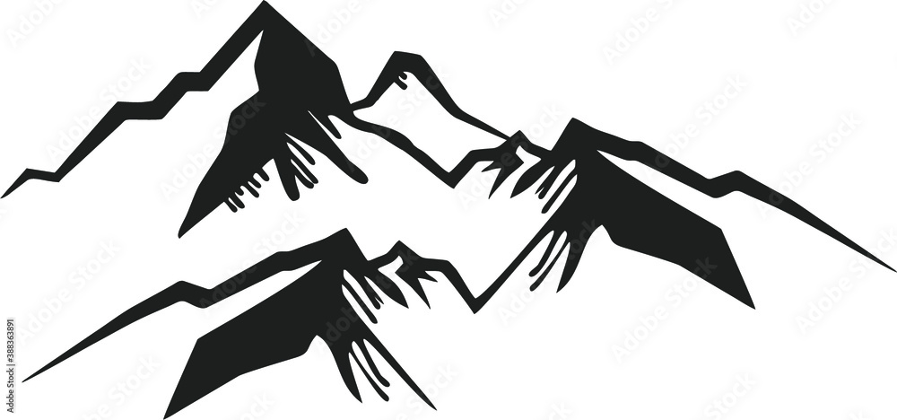 Plakat mountain svg,mountains svg,mountain clipart,mountain silhouette ...