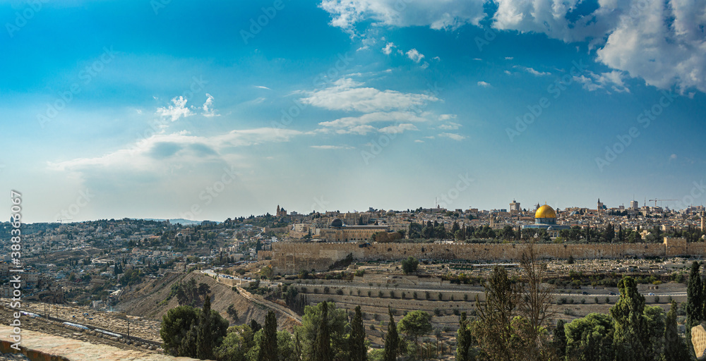 Rock dome mosque, Yerushalayim Israel panorama in high definition ...