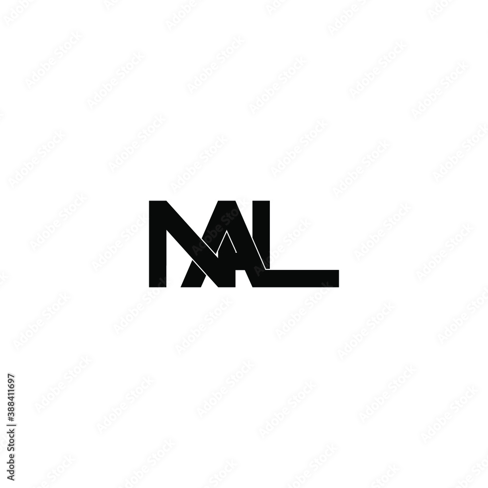 nal letter original monogram logo design Stock Vector | Adobe Stock