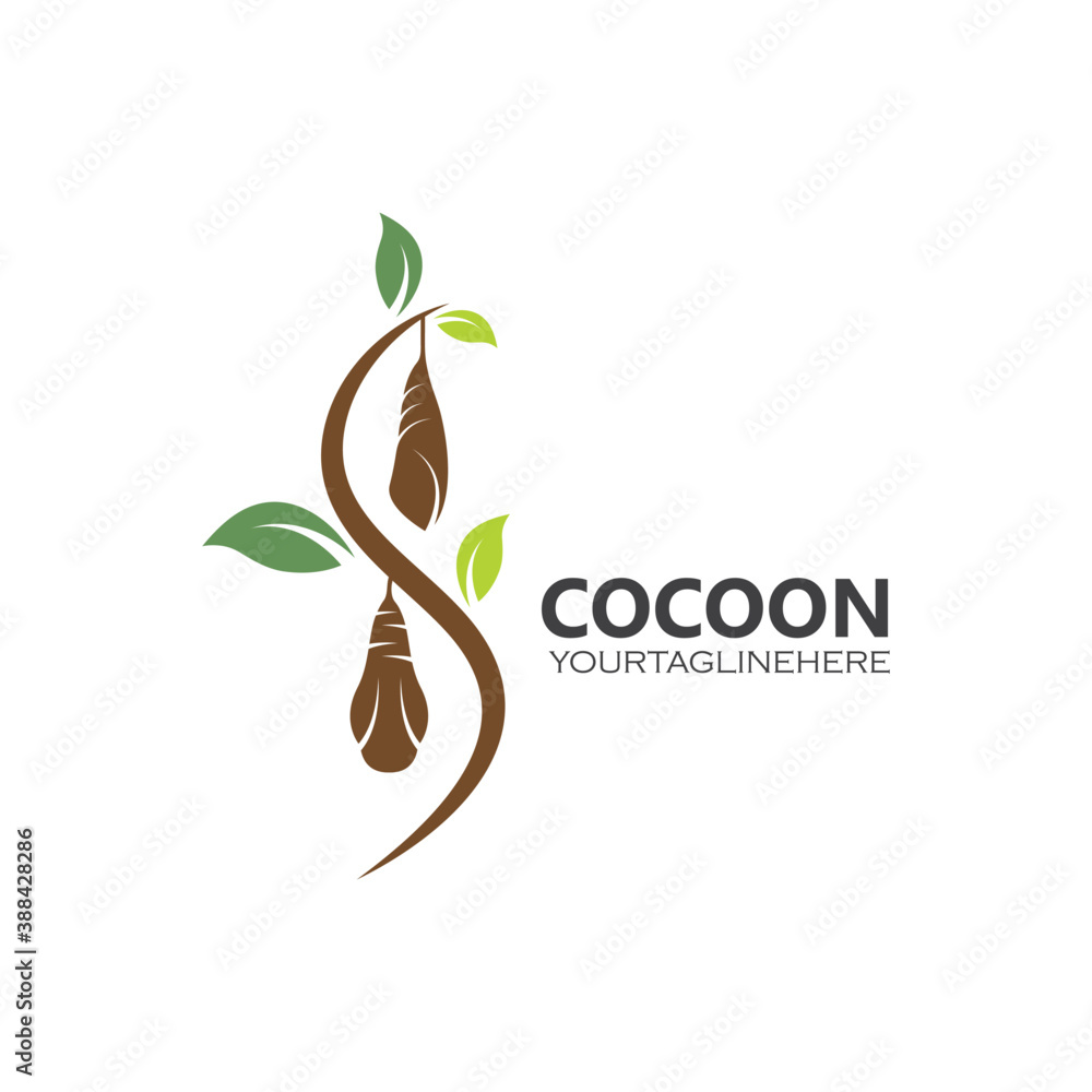 cocoon vector illustrtion design Stock Vector | Adobe Stock