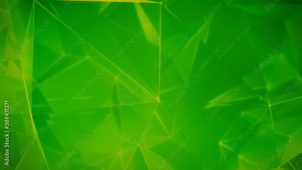 Futuristic, High Tech, green and yellow background, with network lines ...