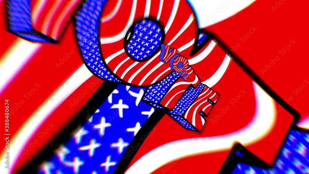 Video „Seamless funny animation extruded letters in comic style ...