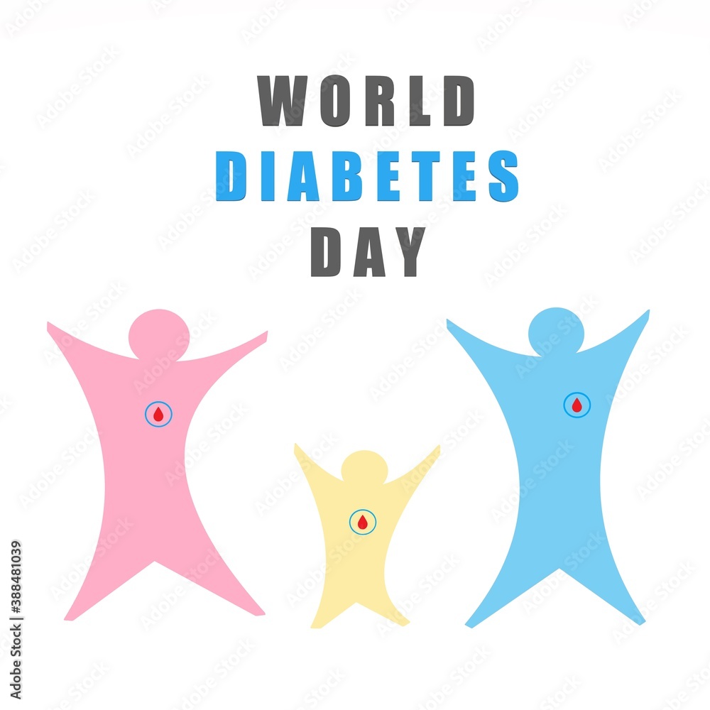 World Day Diabetes, Medical animation. Medical concept. Modern style ...