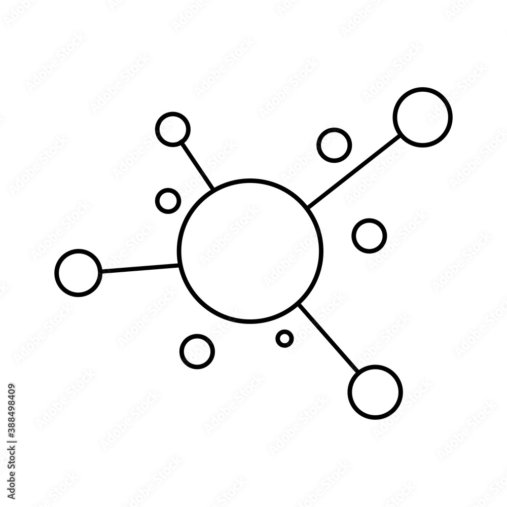 Vecteur Stock Network icon vector isolated on white background. Trendy ...