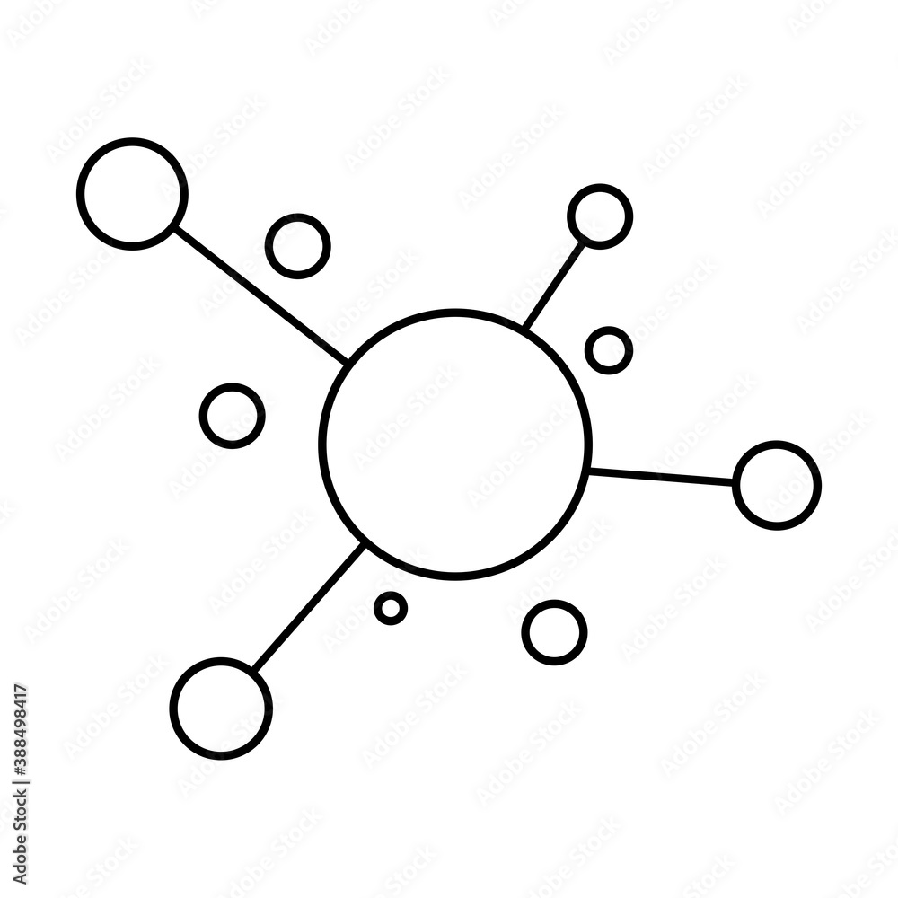 Network icon vector isolated on white background. Trendy network icon ...