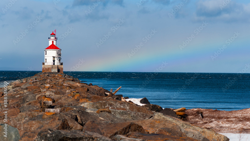 The Wisconsin Point Light is a lighthouse located near Superior on ...
