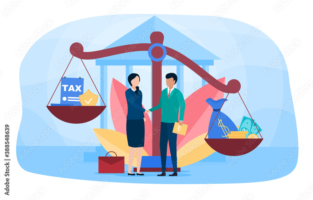 Tax attorney concept. Tax law and regulations financial advisor justice ...