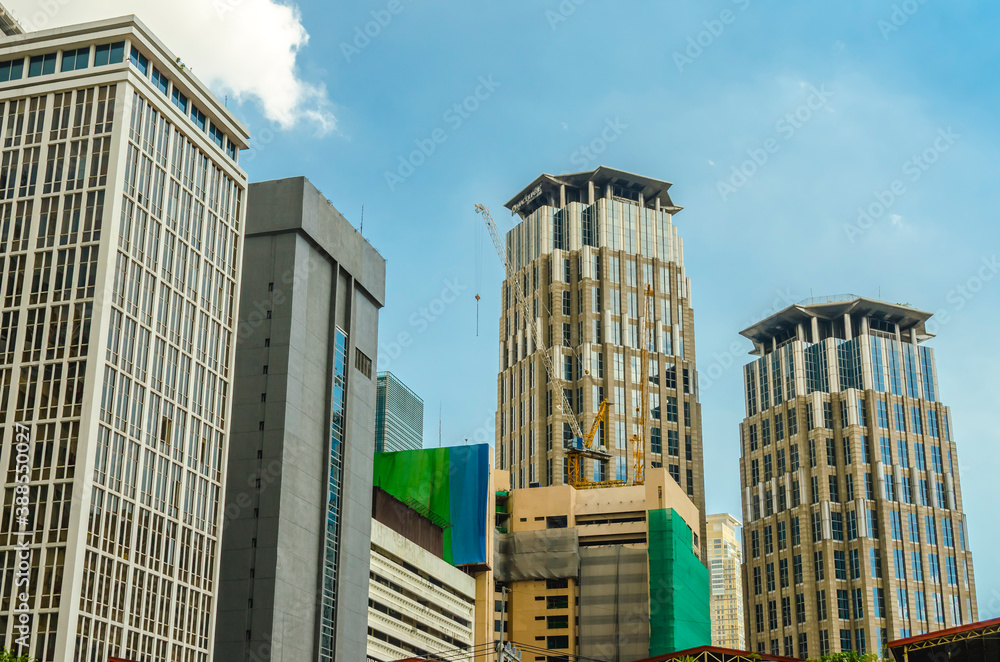 Makati, Metro Manila, Philippines - Oct 2020: Office Buildings and ...