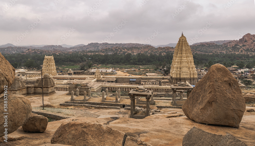 Vijayanagara ruins of the former capital of the Vijayanagar Empire in ...