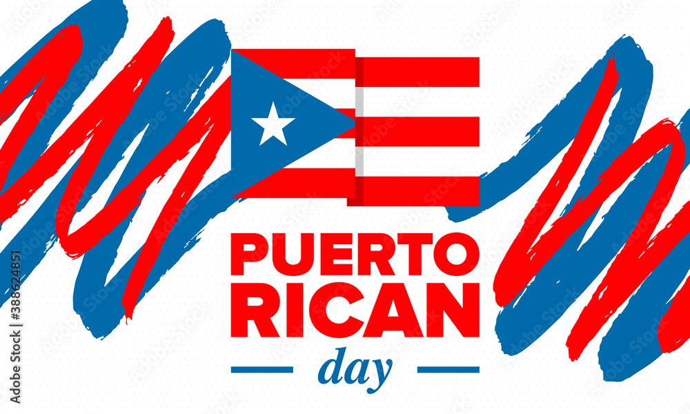 Puerto Rican Day. National happy holiday. Festival and parade in honor ...