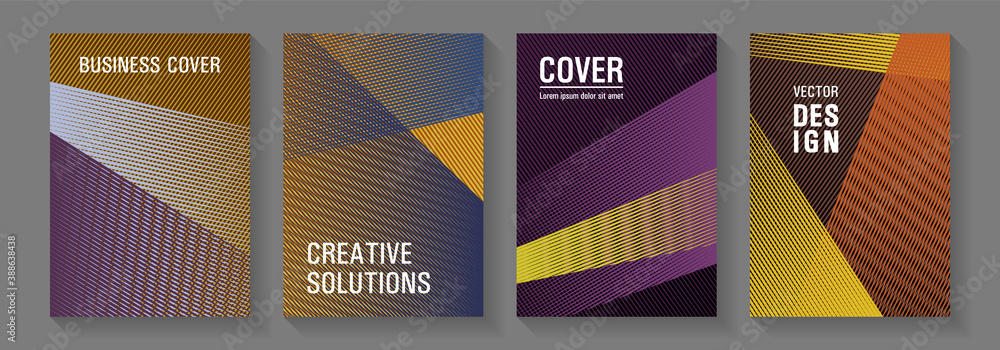 Geometric flyer background vector templates. Stock Vector | Adobe Stock