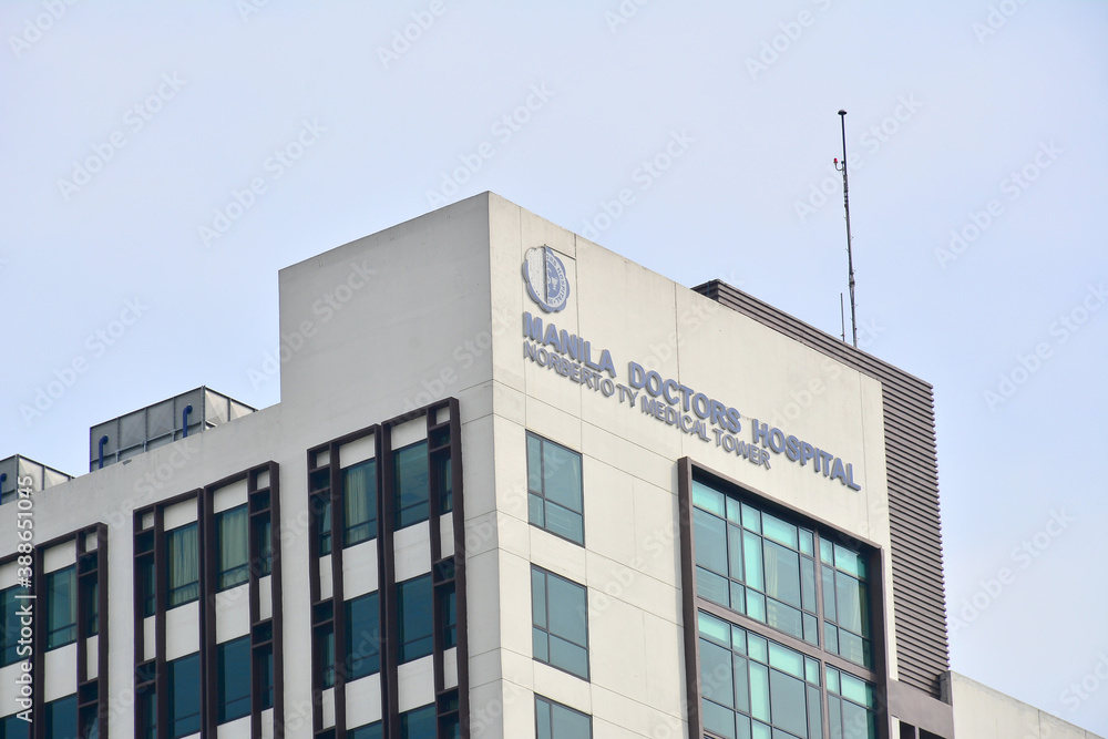 Manila doctors hospital facade in Manila, Philippines Stock Photo ...