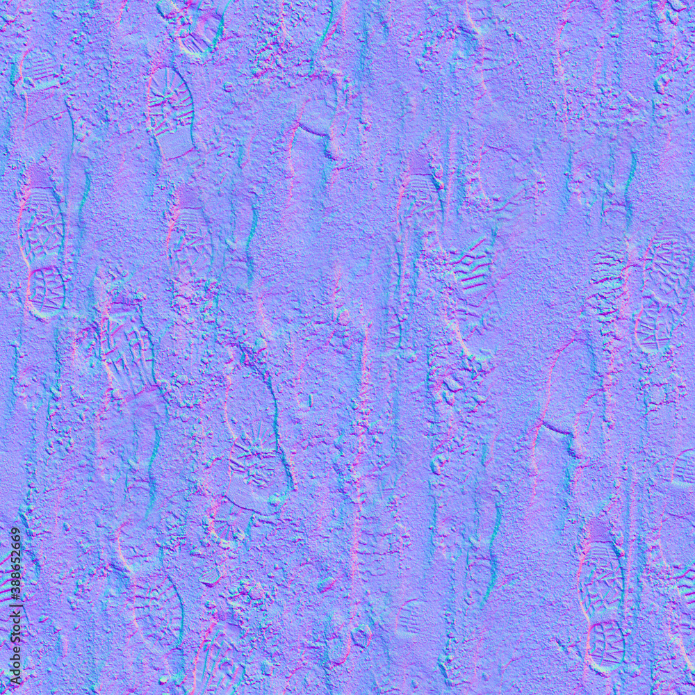 8K snowy ground roughness texture, height map or specular for ...