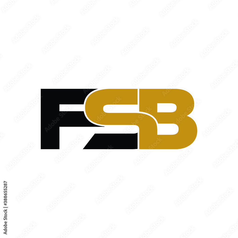 FSB Letter monogram logo design vector Stock Vector | Adobe Stock