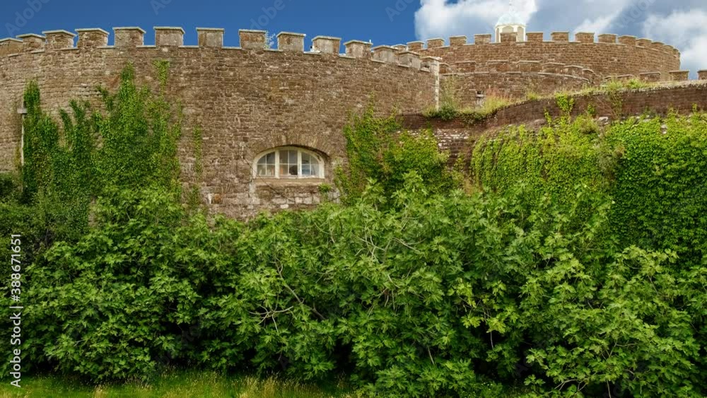 Stunning view of Deal Castle off the Kent coast in England, UK. It is ...