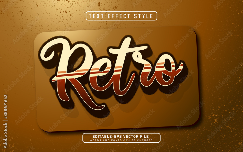 vintage retro font, alphabet, brush script typeface, 3d extrude text ...