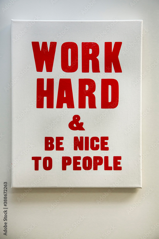 Work Hard And Be Nice To People Cover Photo