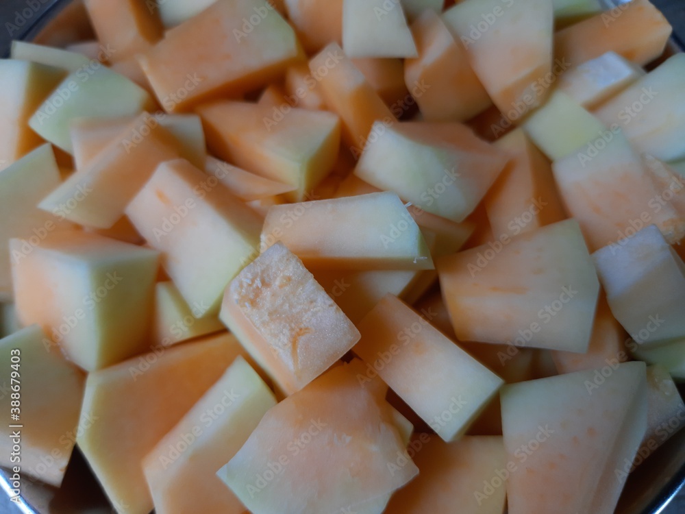 Ripe papaya fruits background. papaya (also called papaw or pawpaw), a ...