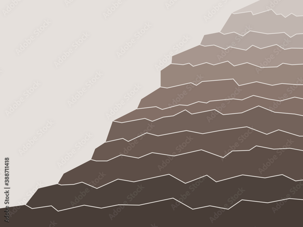 Geologic rock slope. Sedimentary structure. Stock Vector | Adobe Stock