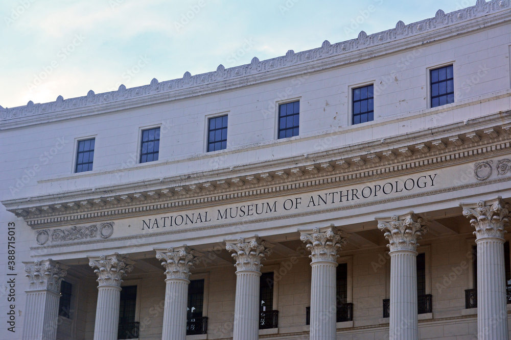 National museum of anthropology facade in Manila, Philippines Stock ...