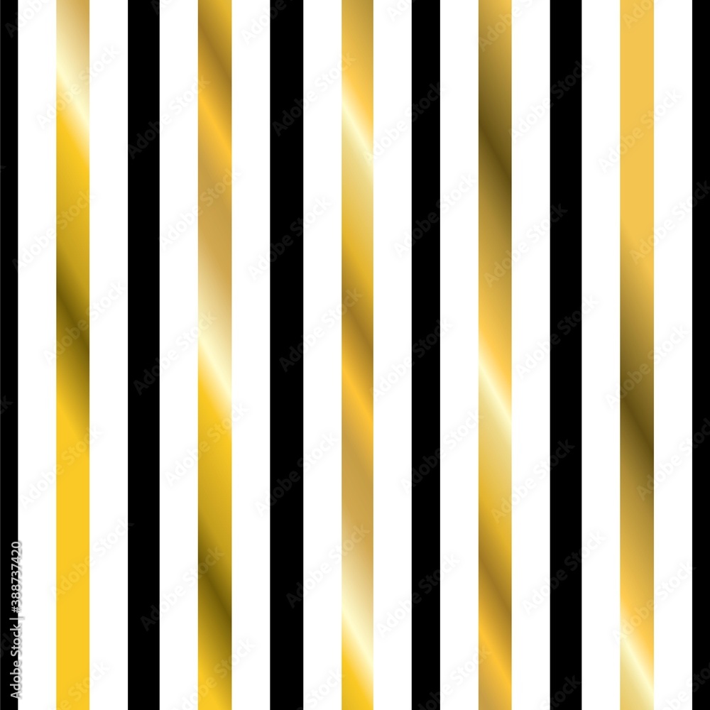 Golden stripes isolated on white luxury background. Gold foil lines or ...
