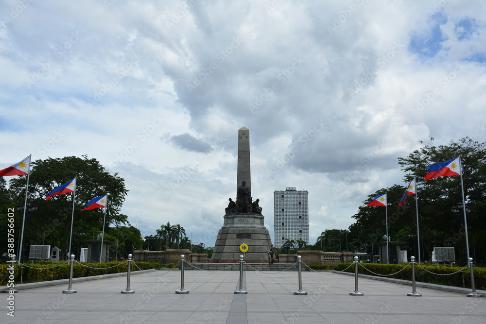 Jose Rizal statue at Rizal park in Manila, Philippines Stock Photo ...