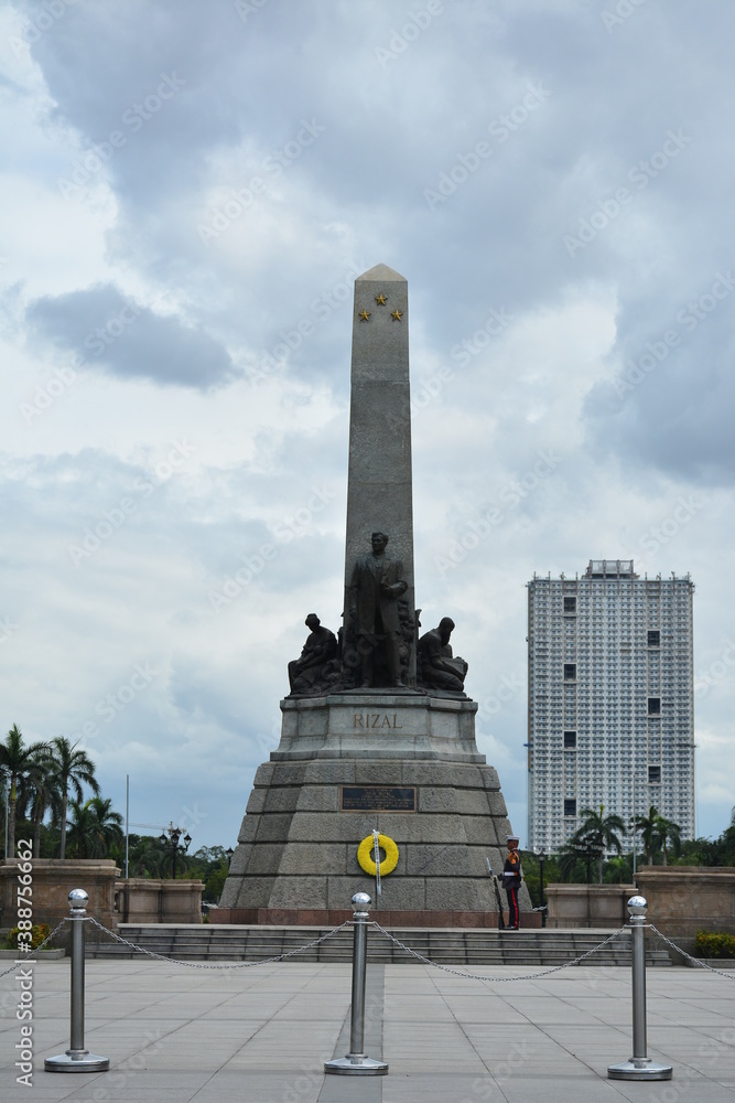 Jose Rizal statue at Rizal park in Manila, Philippines Stock Photo ...