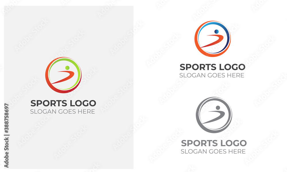 Sports logo design, very creative sports logo Stock Vector | Adobe Stock