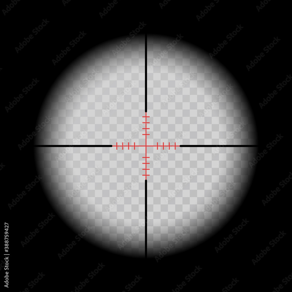Optical sight on a transparent background Stock Vector | Adobe Stock