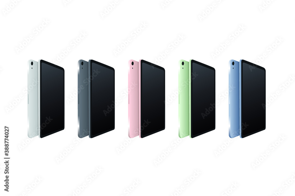 new color of tablet design, mockup graphic vector illustration. Stock ...