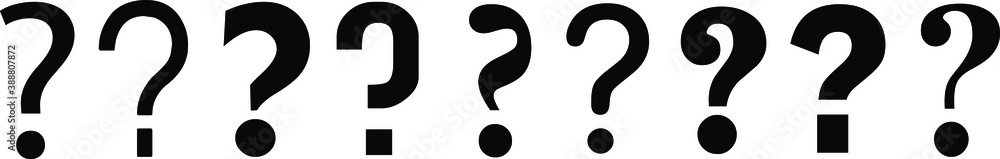 Question mark ? interrogation point query sign black question symbol ...