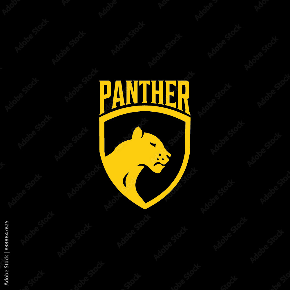 panther Shield Head logo exclusive design inspiration Stock Vector ...