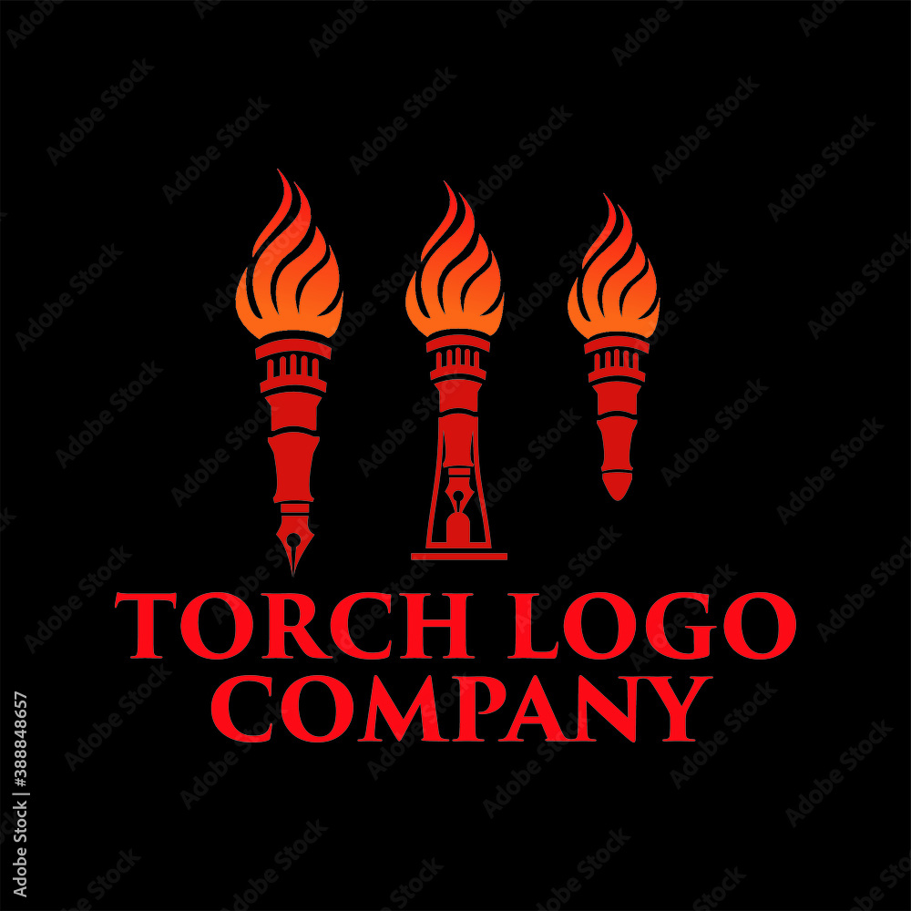 Torch logo logo exclusive design inspiration Stock Vector | Adobe Stock