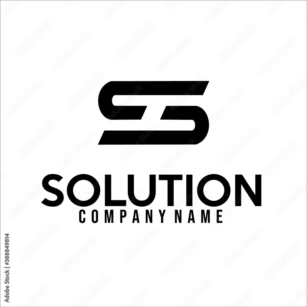 Solution S logo exclusive design inspiration Stock Vector | Adobe Stock