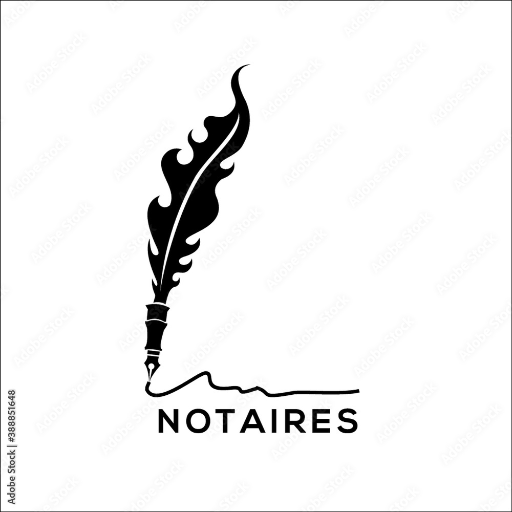 Notaires fire feathers logo exclusive design inspiration Stock Vector ...