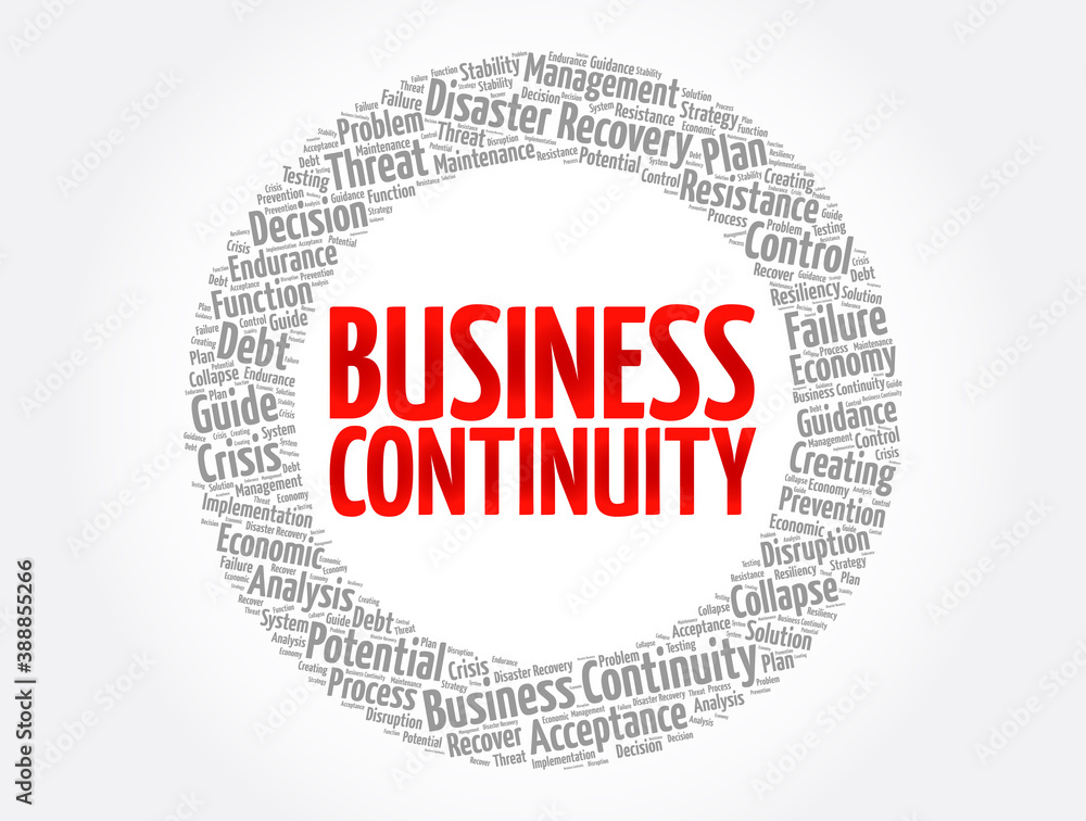 Business Continuity word cloud, business concept background Stock ...