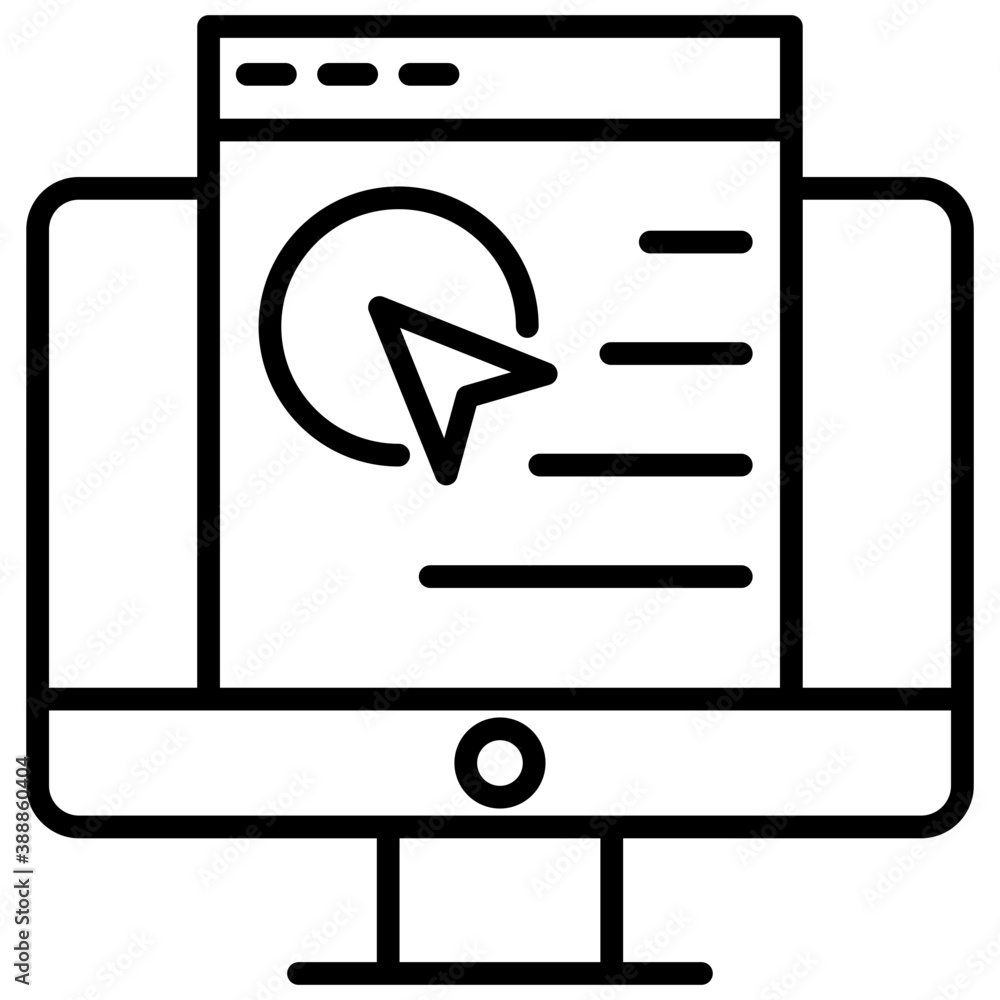 Prototype of a web page with cursor and so many options for shopping ...