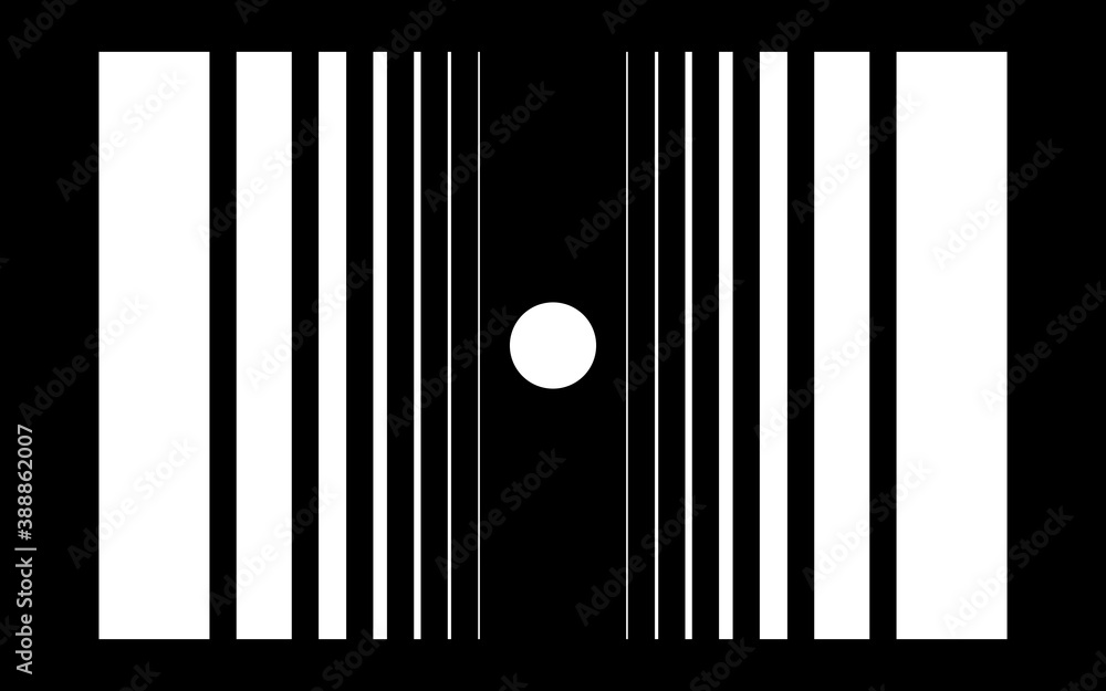 The Doppler effect illustration with circle and stripes Stock ...